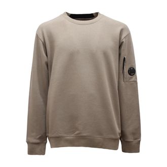 C.P. Company C.p. Company, Homme, Sweatshirts et sweats &agrave; capuche, Vert, Taille: XL Diagonal Raised Fleece Crewneck SweaT-shirt