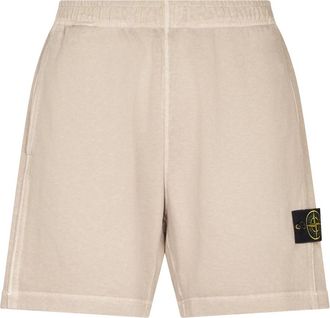 Stone Island Homme, Shorts, Beige, Taille: XL Shorts en coton teints en pi&egrave;ce