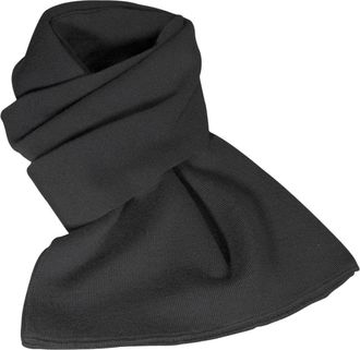 Hanseheld Strickschal aus 100% Schurwolle - Merino - Schwarz | Wollschal | Feinstrick Schal 100% Wolle (Merino) | Mulesingfrei | Made in Germany