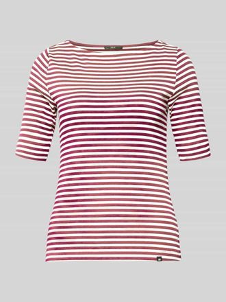 Zero T-Shirt mit U-Boot-Ausschnitt und Label-Detail