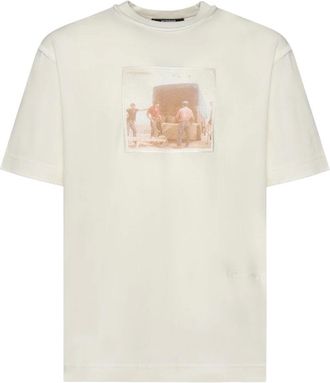 Jacquemus Homme, Tops, Blanc, Taille: S T-Shirt Manches Courtes Paysan Jacquemus