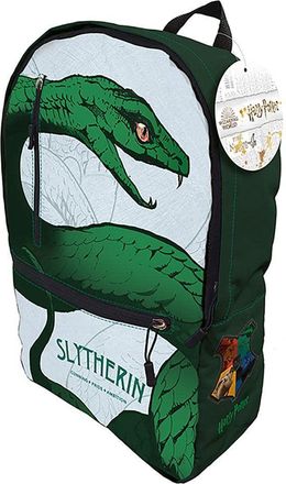 Harry Potter Rucksack (Slytherin Design) 30cm x 40cm x 12cm - Offizielles Lizenzprodukt