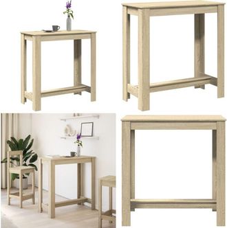 vidaXL Bartisch Sonoma-Eiche 102x50x103,5 cm Holzwerkstoff - Vidaxl