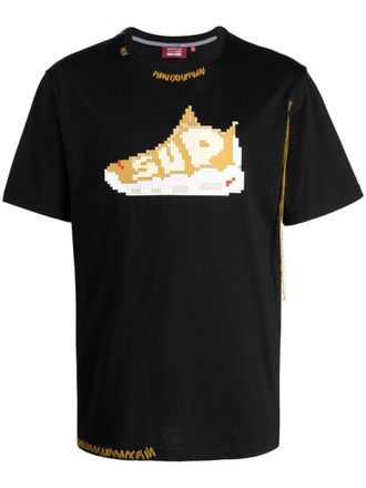 Mostly Heard Rarely Seen t-shirt à coutures contrastantes - Noir