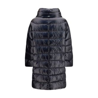 Herno Womens Black Polyester Coat Clothing