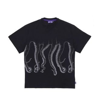 Octopus Tentakel-Logo Schwarzes T-Shirt - - Tops - Herren - Schwarzk - XL