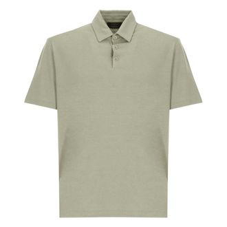 Zanone Homme, Tops, Vert, Taille: 2XL Polo Chemises