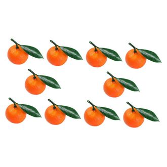 NUOBESTY 10 St&uuml;ck K&uuml;nstliche Orangen Modelle Realistische Dekorationsfr&uuml;chte aus Robustem Material Fotorequisite und Wohndeko f&uuml;r Zuhause und Kinderspielzeug