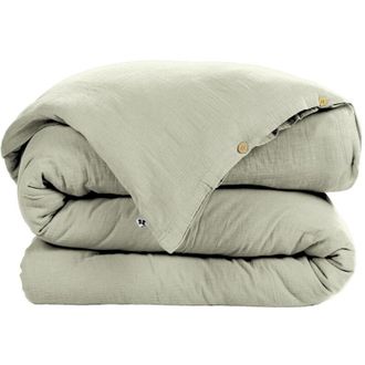 Altobuy Altobuy - ourea - Housse de Couette 200x200cm Gaze de Coton Vert dEau