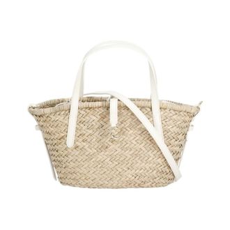 Coccinelle Femme, Sacs, Beige, Taille: ONE Size C-Me Summer Straw Shopper