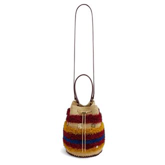 Paco Rabanne Fringe Eimer Tasche mit Goldenen Scheiben - - Bags - Damen - Mehrfarbig - ONE SIZE