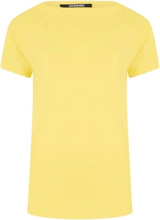 Jacquemus Femme, Tops, Jaune, Taille: 38 FR T-shirt &agrave; manches courtes