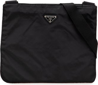 Prada Hobo Bags - Tessuto Zip Top Crossbody - Gr. unisize - in Schwarz - für Damen
