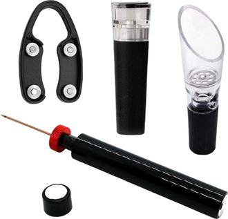 Generic Flaschen&ouml;ffner - Luftpumpe 4-teiliges Werkzeug zum Entfernen von Deckeln - K&uuml;che Wein&ouml;ffner | F&uuml;r Halloween, K&uuml;che, Zuhause, Barkeeper, Erwachsene, Bi