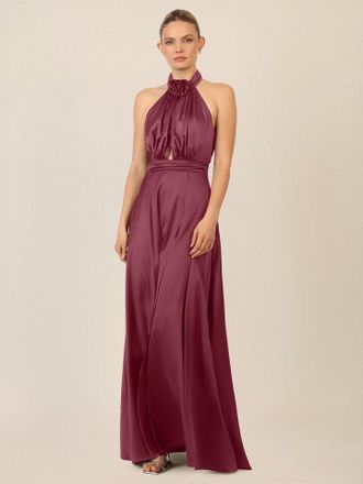 Apart Abendkleid mit Neckholder und Drapierung