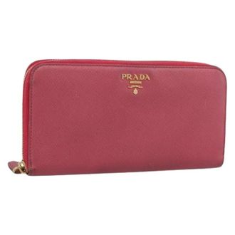 Prada Portefeuille Long Pre-owned - Femme - Pre-owned - Rose - Taille: ONE Size