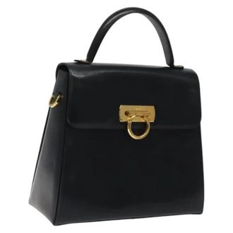 Ferragamo Pre-owned Leder Handtaschen - - Pre-owned - Damen - Schwarzk - ONE SIZE