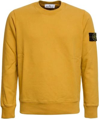 Stone Island Homme, Sweatshirts et sweats &agrave; capuche, Jaune, Taille: XL SweaT-shirt ras du cou