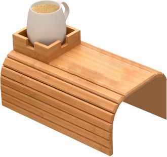 Generic Holzsofa Armlehnenschale - Clip auf der Seitentisch -Couch, Leichter haltbarer Anti -Slip -Getränkehalter | Lange anhaltende Organisator -Snacks Remot