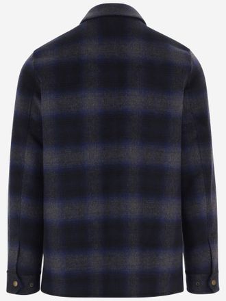 Woolrich Wool-Blend Check Shirt - Navy