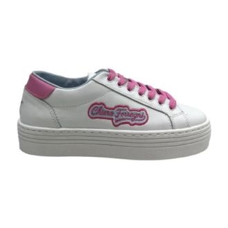 Chiara Ferragni Wei&szlig; Rosa Low Top Sneakers - - Shoes - Damen - Wei&szlig; - 39 EU