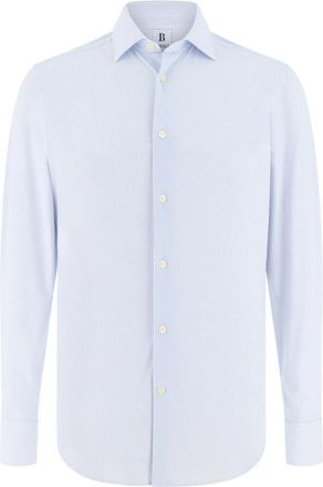 Boggi Milano Homme, Chemises, Bleu, Taille: 3XL Chemise Slim Fit en Nylon Stretch
