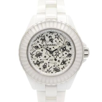 Chanel Montre bracelet vintage en c&eacute;ramique Pre-owned - Femme - Pre-owned - Blanc - Taille: ONE Size