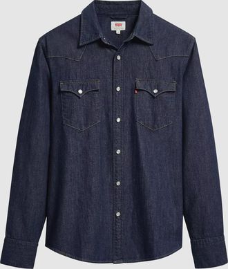 Levi's Chemise Iconic Western Dark Indigo-Flat Finish Todays News