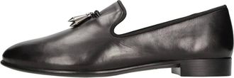Giuseppe Zanotti Homme, Chaussures, Noir, Taille: 45 EU Mocassins en Cuir et Tissu