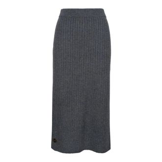 H&eacute;st Adelina Strickrock - - Skirts - Damen - Grau - S