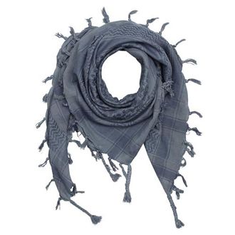 Freak Scene Kufiya - gris - gris-fonc&eacute; - 100 x 100 cm - Shemagh - foulard Arafat palestinien - keffieh en coton