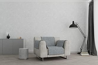Italian Bed Linen Comfort Rutschfester Sofa Schonbezug, 100% Polyester, Dunkelgrau, 1 Platz