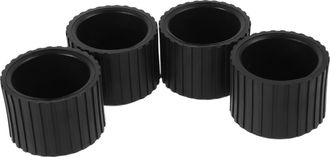 NUOBESTY 4 Stück Gummifüße Für Fitnessgeräte Bodenschoner rutschfest 45mm Durchmesser Dickes Gummi Möbelgleiter Für Hartholzböden Teppiche Und Fliesen