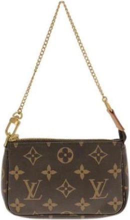 Louis Vuitton Pochette Pouch Pre-owned - Femme - Pre-owned - Brun - Taille: ONE Size
