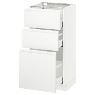 IKEA METOD / MAXIMERA Unterschrank mit 3 Schubladen