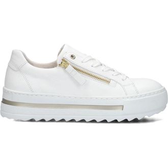 Gabor Wei&szlig;e Low-Top-Sneaker mit Plateausohle - - Shoes - Damen - Wei&szlig; - 42 1/2 EU