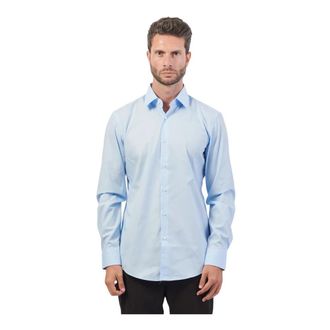 HUGO BOSS Homme, Chemises, Bleu, Taille: XL Chemise Slim Fit Bleu Clair