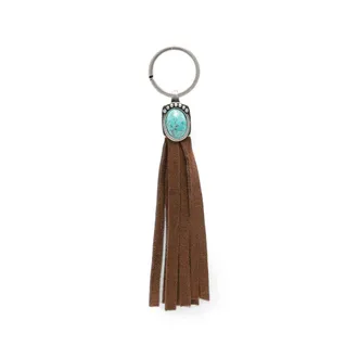 Eraldo Tasselled Turquoise Keyring
