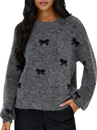 Only Onlbrunhilda Life Ls Bow O-Neck KNT