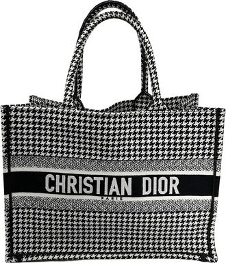 Dior Shopper - Dior Booktote medium houndstooth black white/ very - Gr. unisize - in Schwarz - f&uuml;r Damen