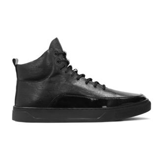 Kazar Hohe Schwarze Nubuk Monogramm Sneakers - - Shoes - Herren - Schwarzk - 43 EU