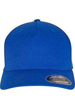 Flexfit Casquette Unisexe &agrave; 5 Panneaux, pour Homme et Femme, Tailles S/M &agrave; L/XL, Bleu Roi, L-XL