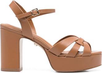 Lola Cruz sandales en cuir 95 mm - Marron