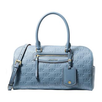Michael Kors Femme, Sacs, Bleu, Taille: ONE Size Monogram Leather Duffle