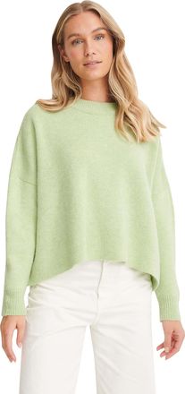 NA-KD Damen Wide Knitted Sweater Pullover, Chinois Green, XXS