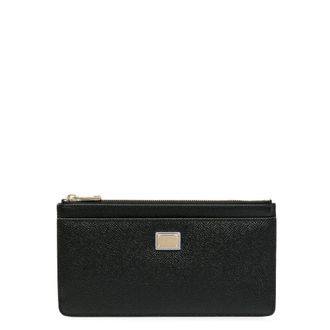 Dolce & Gabbana Schwarzes Lederkartenetui Geldb&ouml;rse - - Accessories - Damen - Schwarzk - ONE SIZE
