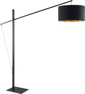 Arcchio Lampadaire Mossa (Moderne) en Noir M&eacute;tal e. a. pour Salon & Salle &agrave; manger (1 lampe,&agrave; E27), arqu&eacute; lampadaire arc lampe sur pied de salon &eacute;clairage