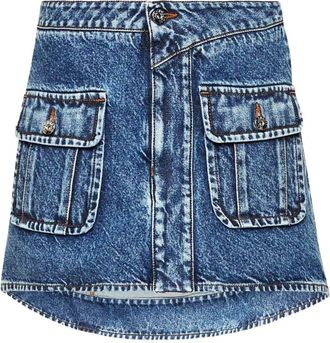 J.W.Anderson Femme, Jupes, Bleu, Taille: 36 FR Patch Pocket Mini Skirt