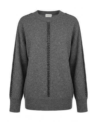P.A.R.O.S.H. P. A.R. O.S. H. Pull Col Rond - Gris