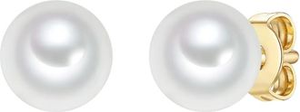 Trilani Ohrringe - Sterling Silber Perlen-Ohrstecker S&uuml;&szlig;wasser-Zuchtp - Gr. unisize - in Gold - f&uuml;r Damen